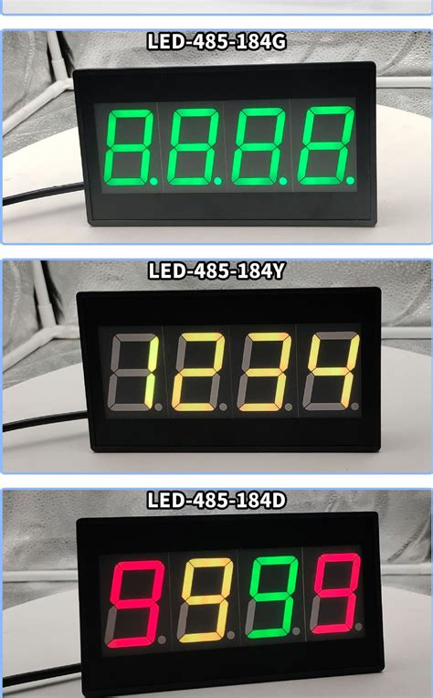 Modbusrtu4位工业级rs485串口表plc通讯模块1 8寸led数码管显示屏 阿里巴巴