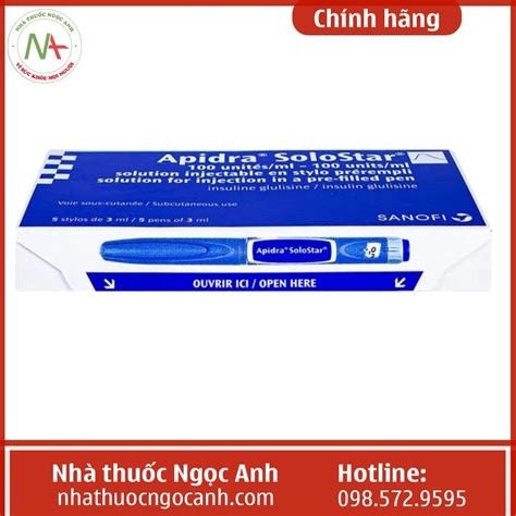 Thuốc Apidra Solostar 100iu Ml Là Thuốc Gì Giá Bao Nhiêu Mua ở đâu