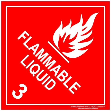 Class 3 Flammable Liquid White Buy Now
