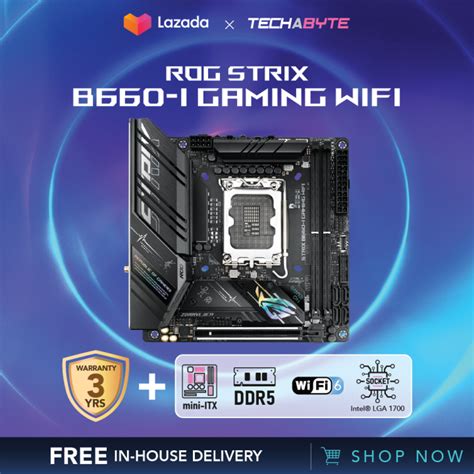 Asus Rog Strix B660 I Gaming Wifi Mini Itx Ddr5 Motherboard Lazada Singapore