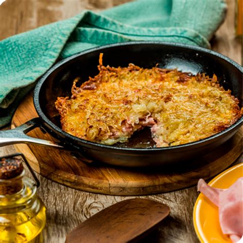Batata Rosti Recheada Com Presunto E Queijo Marba Levando Tradição