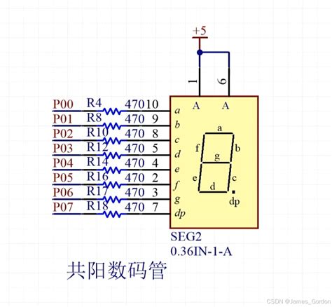 51单片机之从零开始点亮一个数码管 单片机点亮数码管 csdn博客