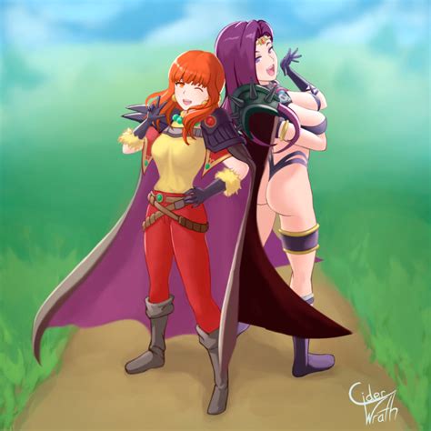 Rule 34 2girls Alternate Costume Ass Bangs Big Ass Breasts Cape
