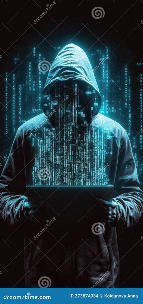 the concept of hacking and web crime created with generative ai technology stock illustration