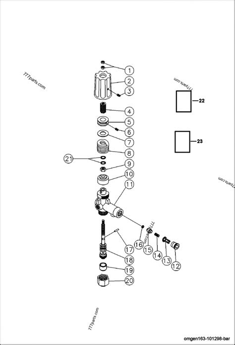 Mm70 0243 Kit Unloader Stem Assy Mm700243 Bobcat Spare Part