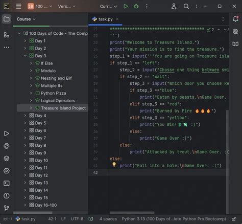 100daysofcode Python Controlflow Codingjourney Pythonbootcamp