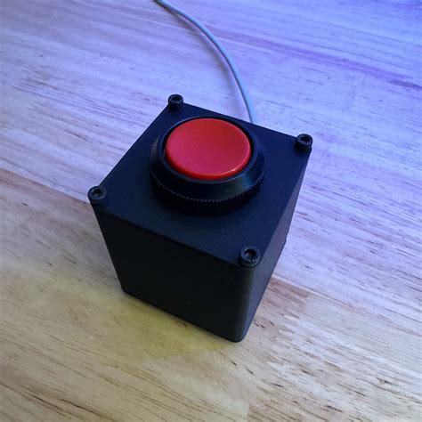 3d Printed Red Button