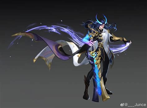 李信一念神魔立绘 花瓣网