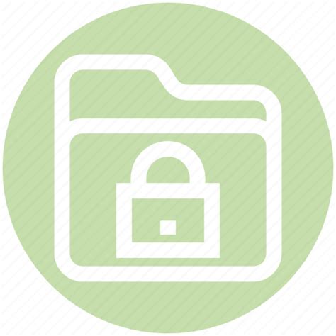 Encryption Files Folder Lock Locked Safety Secured Icon