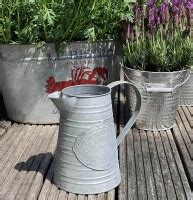 Deko Krug Zink Zinkkrug Gießkanne Zinkkanne Wasserkrug Landhausstil