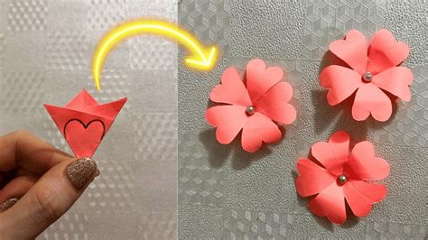 How To Make Diy Flower With Paper How To Make Paper Flower Craft