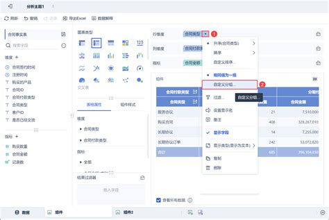表格字段分组 FineBI帮助文档 FineBI帮助文档