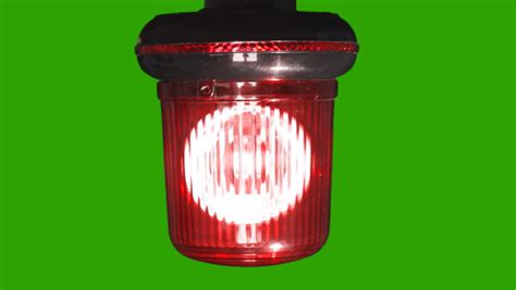 Red Emergency Light Flashing With Stock Footage Video 100 Royalty