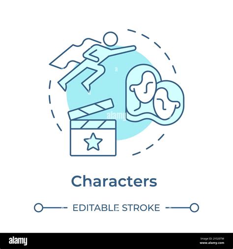 Characters Multi Color Concept Icon Stock Vector Image And Art Alamy