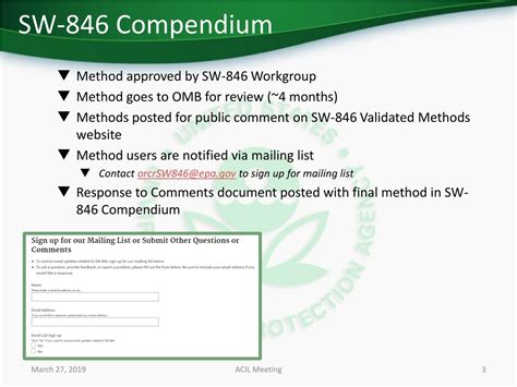 Ppt Sw 846 Methods Program Update And Path Forward Powerpoint