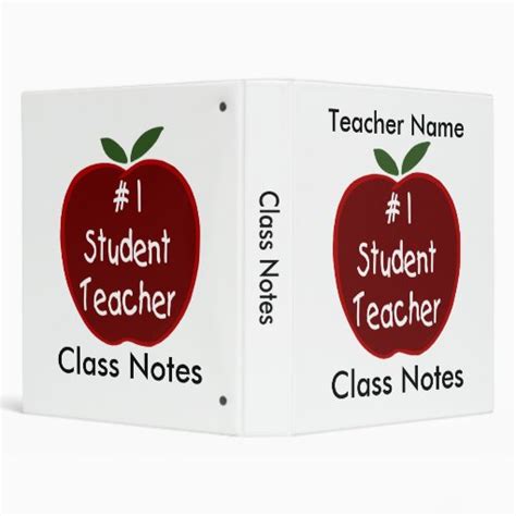 Class Notes For Student Teacher Binder Zazzle Class Notes For Student Teacher Binder Zazzle