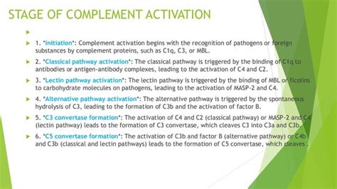 Complement System Of Activation And Regulations Pdf