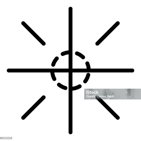 Crosshair Cursor Icon Style Stock Illustration Download Image Now