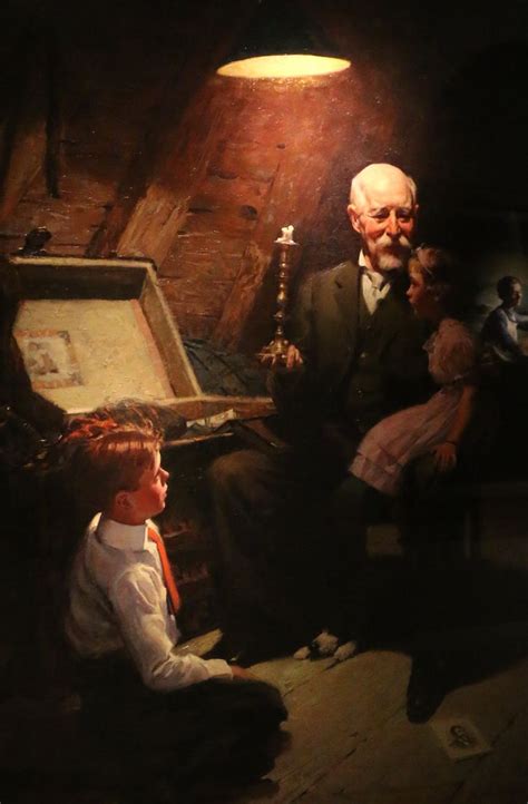 Grandpas Treasure Chest 1920 Norman Rockwell Норман роквелл