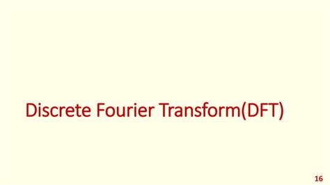 Dspfoehu Matlab 04 The Discrete Fourier Transform Dft Ppt