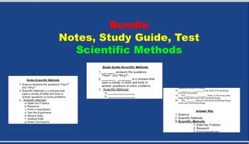 Bundle Notes Study Guide Test By Coach Smith Science TPT