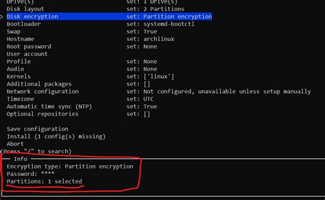 Encryption Partition Not Loaded From Config 254 · Issue 1734