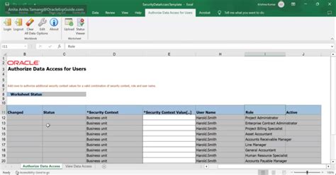 Assigning And Managing Data Access For Users In Oracle Fusion