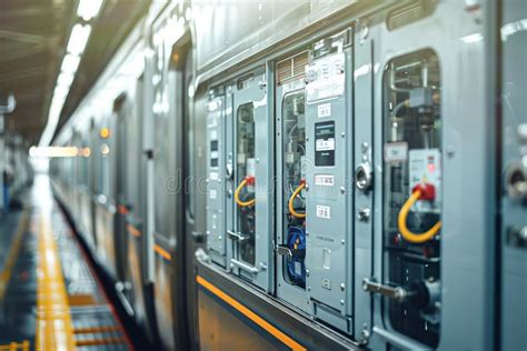 Hydrogen Powered Passenger Train Stock Illustration Illustration Of