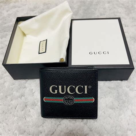 【新品未使用】gucci グッチ メンズ 二つ折り財布 496316 ブラック メルカリ
