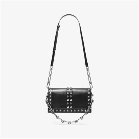 迈克高仕michael Kors Courtney 铆钉小牛皮单肩包 31r0kcuf4l 0001 小迈步海淘品牌官网