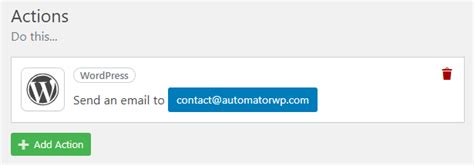 Actions Automatorwp