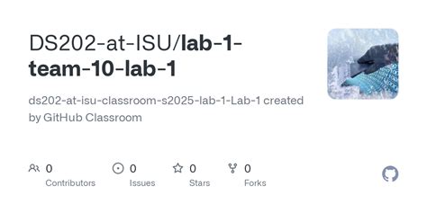 GitHub DS At ISU Lab Team Lab Ds At Isu Classroom S Lab Lab Created By