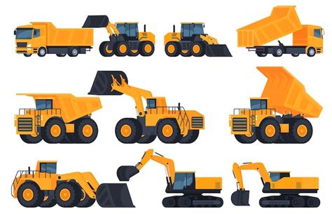 Premium Vector Heavy Quarry Equipment For The Extraction Of Minerals