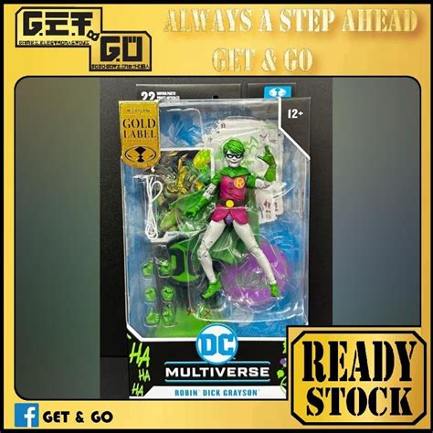 Ready Stock Mcfarlane Dc Multiverse 7in Dick Grayson Jokerized Robin