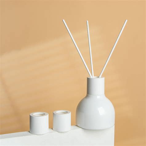China 100ml Fancy Air Scent Reed Diffuser Opal Glass Bottle With Sticks