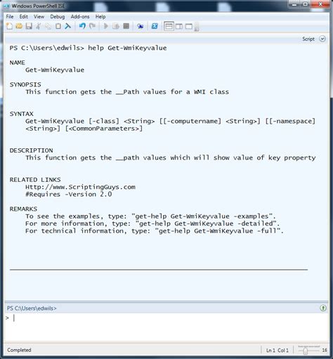 Use A Powershell Function To Get Wmi Key Property Values Scripting Blog Archived