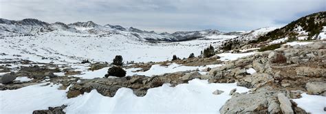 Panorama From Piute Pass Piute Pass Trail Eastern Sierra California