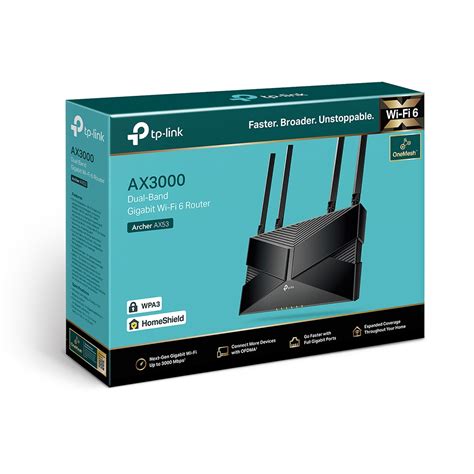 Archer Ax53 Ax3000 Dual Band Gigabit Wi Fi 6 Router Tp Link Baltic