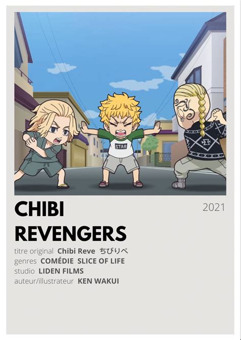 Chibi Revengers Poster Illustrations Animées Illustration Illustrations