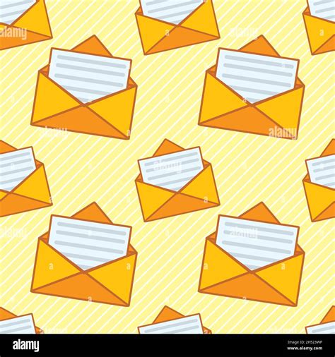 email envelope seamless pattern vector illustration stock vector image