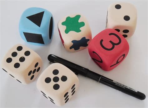 Dice Assorted 6 In A Packet Play2learn