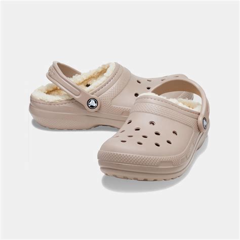 Crocs Classic Lined Clog Unisex Σανδάλια Μπεζ 203591 2yb