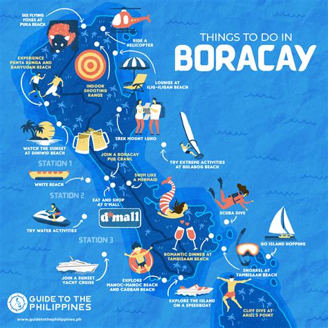 Boracay Map Things To Do Boracay Brochure Phillipines Travel
