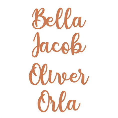 6mm Mdf Script Name Lorna Jayne Craft Shapes