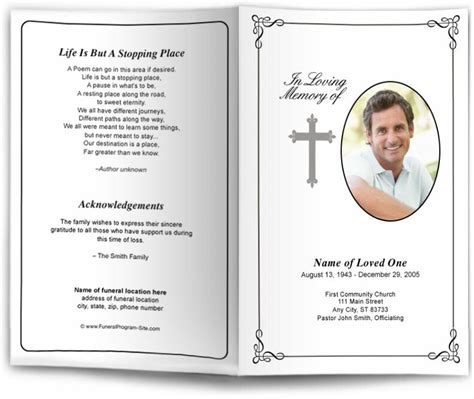 Memorial Service Program Backgrounds