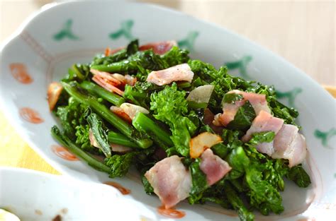 菜の花のベーコン炒め【e・レシピ】料理のプロが作る簡単レシピ20110418公開のレシピです。