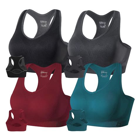 Buy FITTIN Racerback Sports Bras For Women Padded Seamless High Impact Support For Yoga Gym