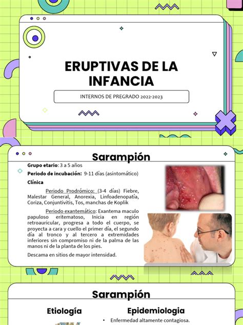 Eruptivas De La Infancia Pdf Sarampión Inmunología
