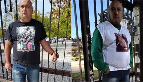Se Encadenó En Tribunales Porque Su Hijo Estaría Preso Por Falsas
