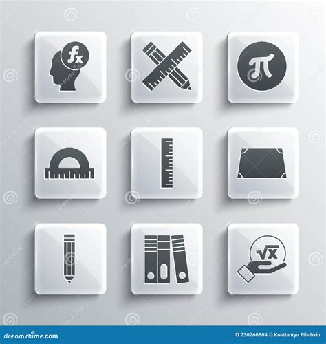 set protractor function mathematical symbol computer monitor with